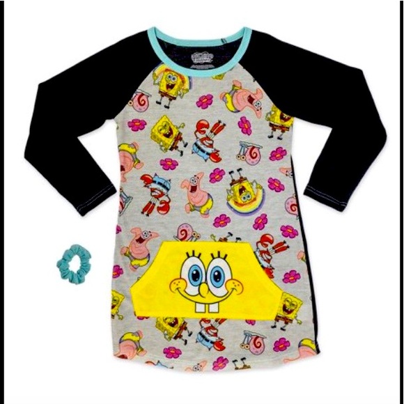 Nickelodeon | Pajamas | Nwt 6 6x Spongebob Squarepants Hairtie ...